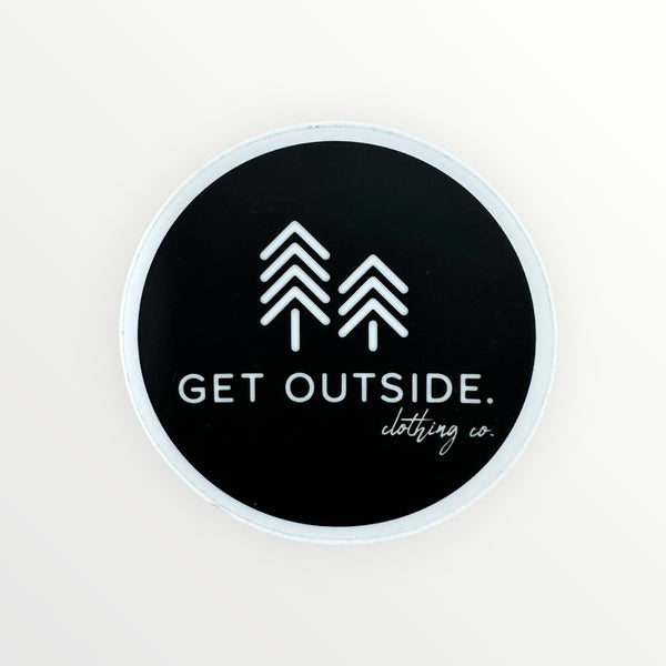 Get Outside Logo Sticker – GET OUTSIDE. clothing co.
